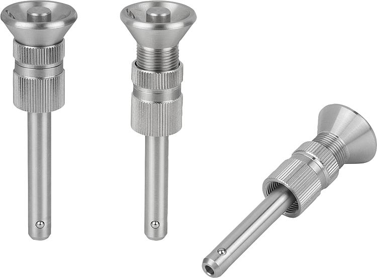 Nerezový fixačný čap s guličkou a úchytom hríbovitého tvaru samoistiaci ...